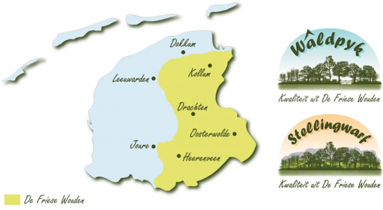 Geografische begrenzing - Streekkeurmerk Wâldpyk